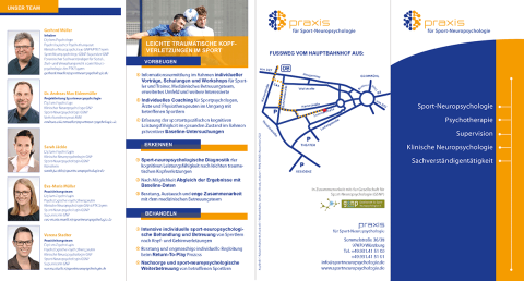 Neuer Praxisflyer | Praxis für Sportneuropsychologie
